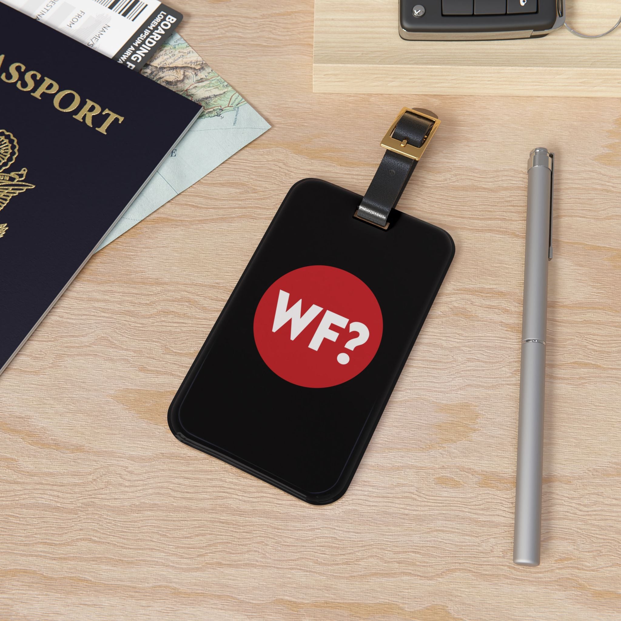 TWF Logo Luggage Tag | The Why Files